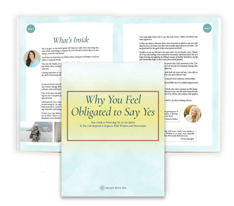 You CAN Say No (How to stop feeling obligated to say yes) - Agape SoulSpa